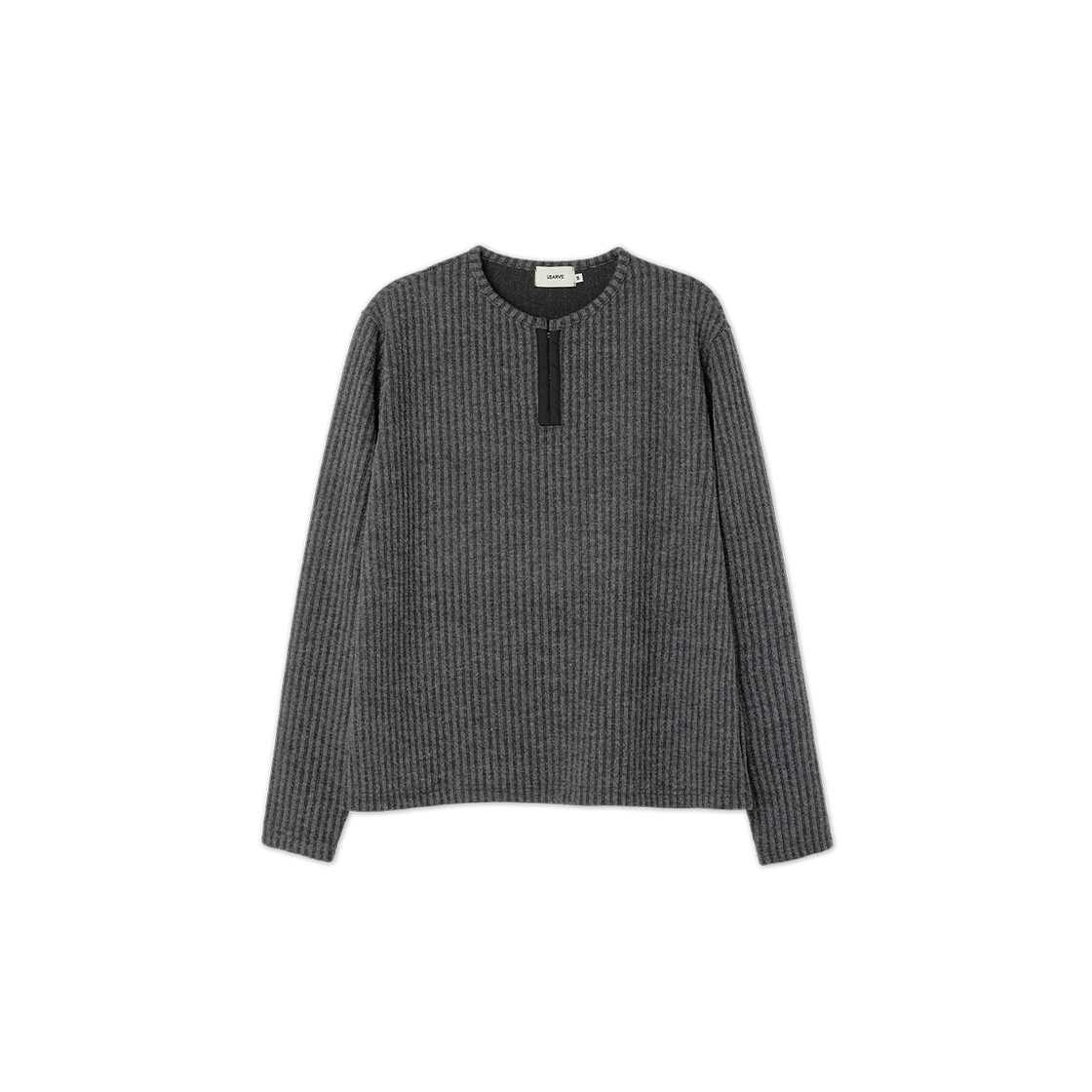 르아브 코브 후크 헨리넥 티셔츠 그레이 | LEARVE | KREAM