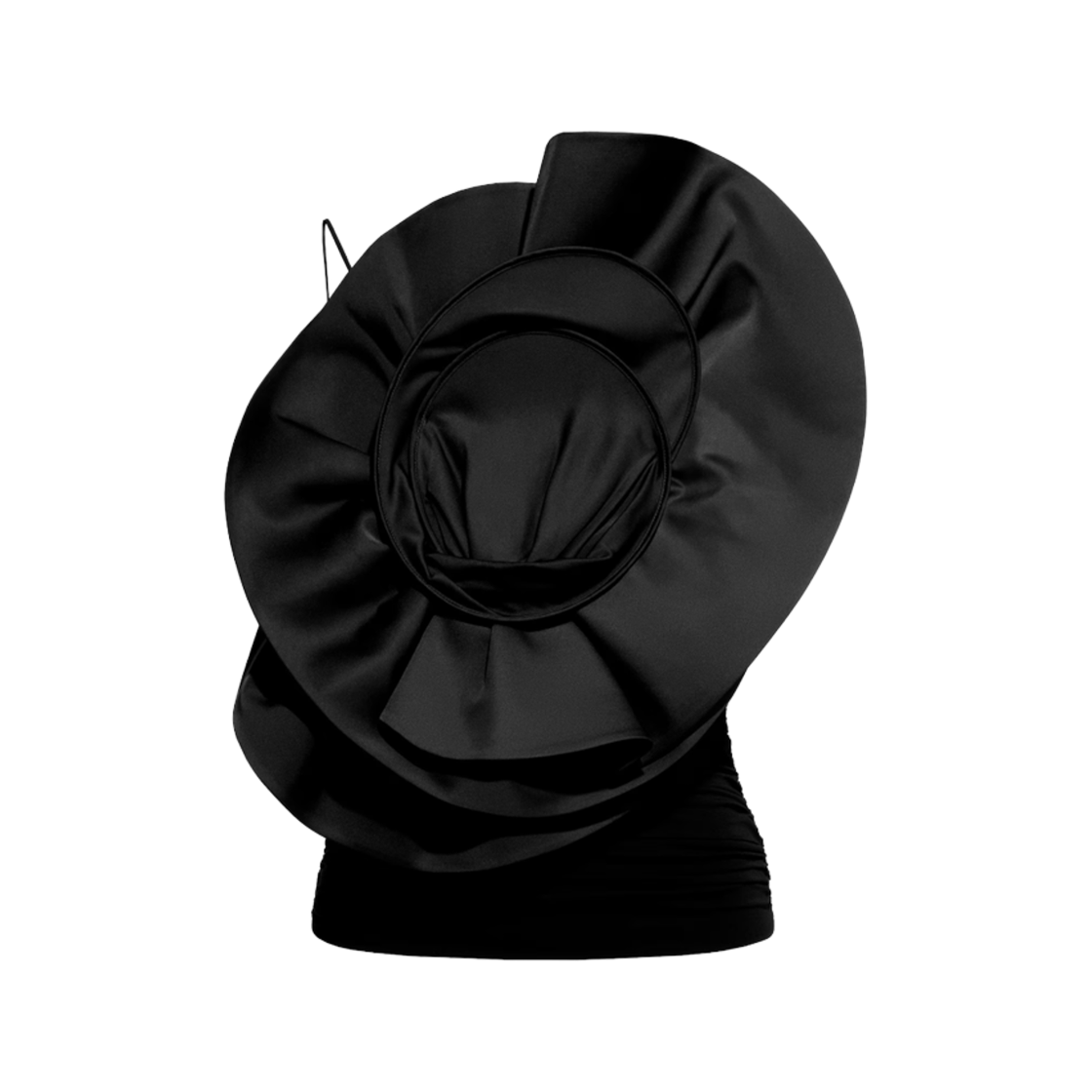 (W) 에이치앤엠 x 막다 부트림 로즈 아플리케 셔링 탑 블랙 | H&M | KREAM