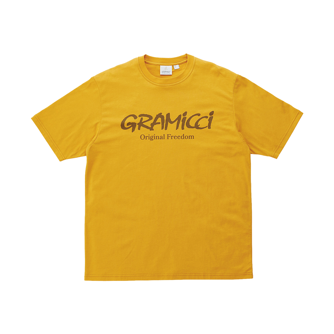 그라미치 오리지널 프리덤 로고 티 머스타드 | Gramicci | KREAM
