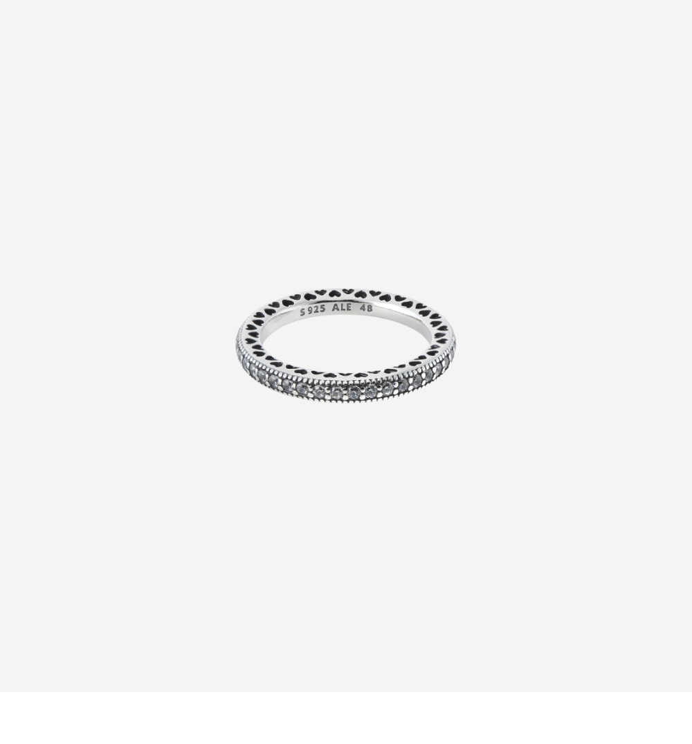 (W) 판도라 스파클 & 하트 링 스털링 실버 | Pandora | KREAM