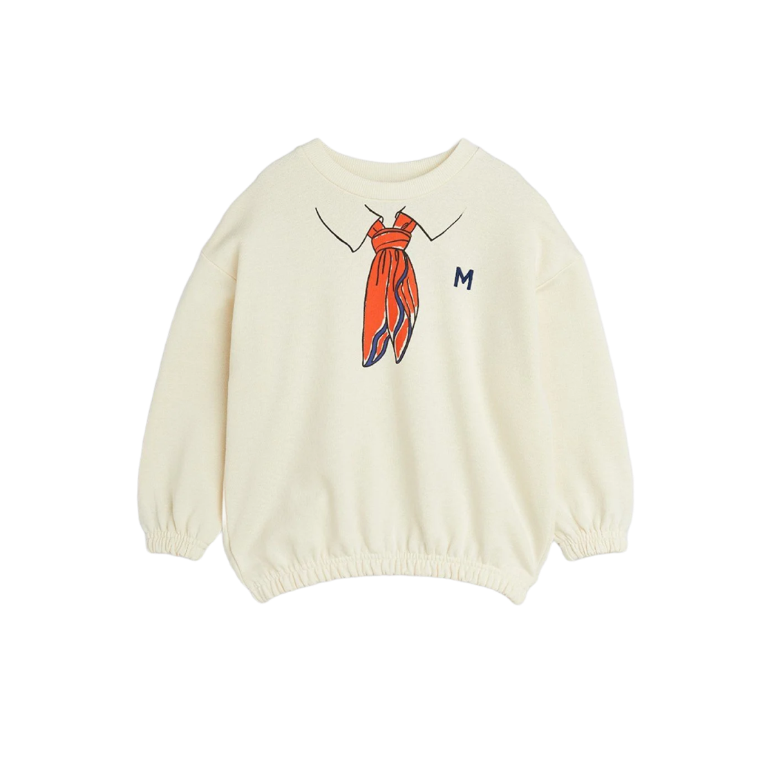 (키즈) 미니 로디니 스카프 스웨트셔츠 오프 화이트 | Mini Rodini | KREAM