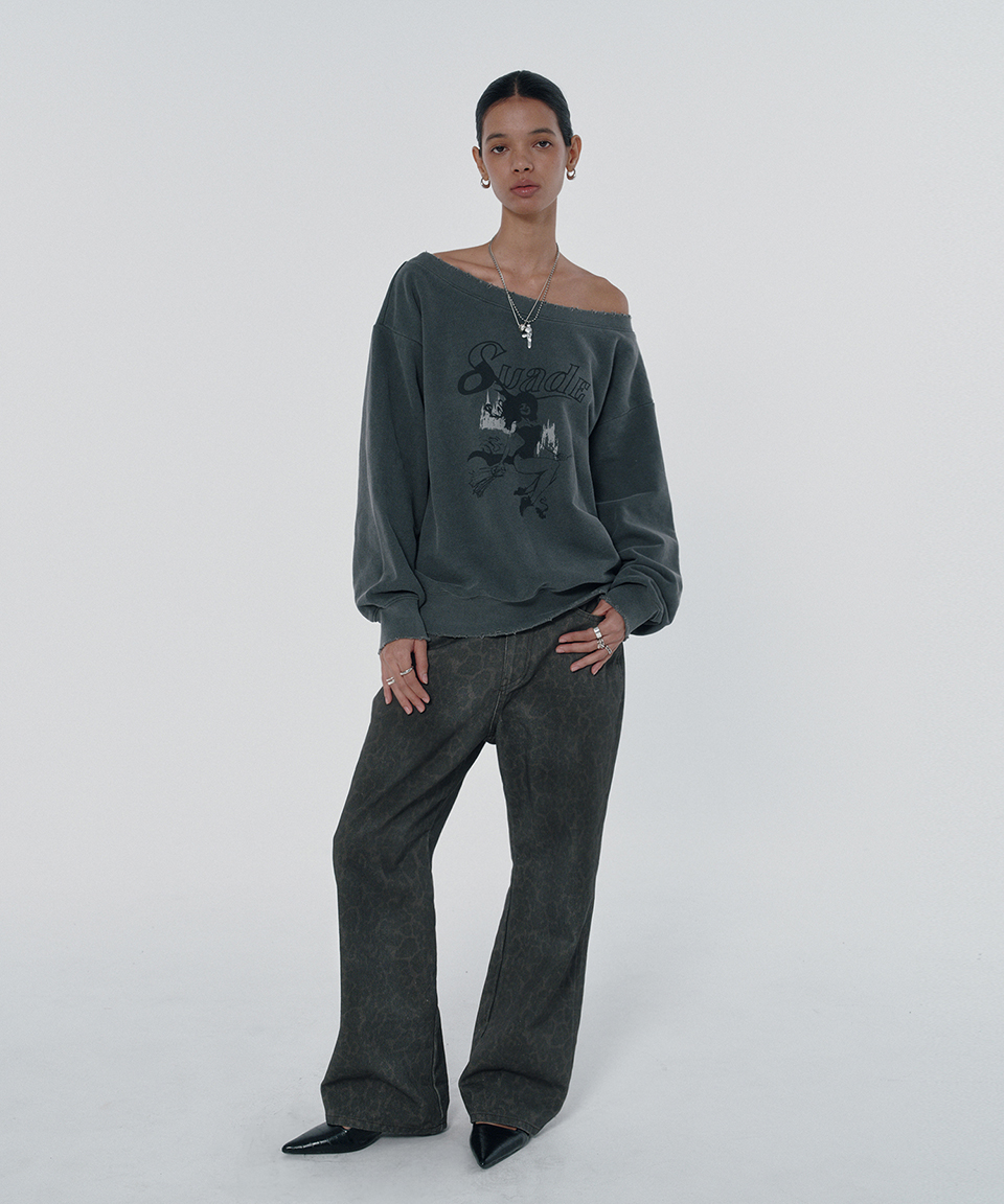 스웨이드 레오파드 진 블랙 | Suade | KREAM