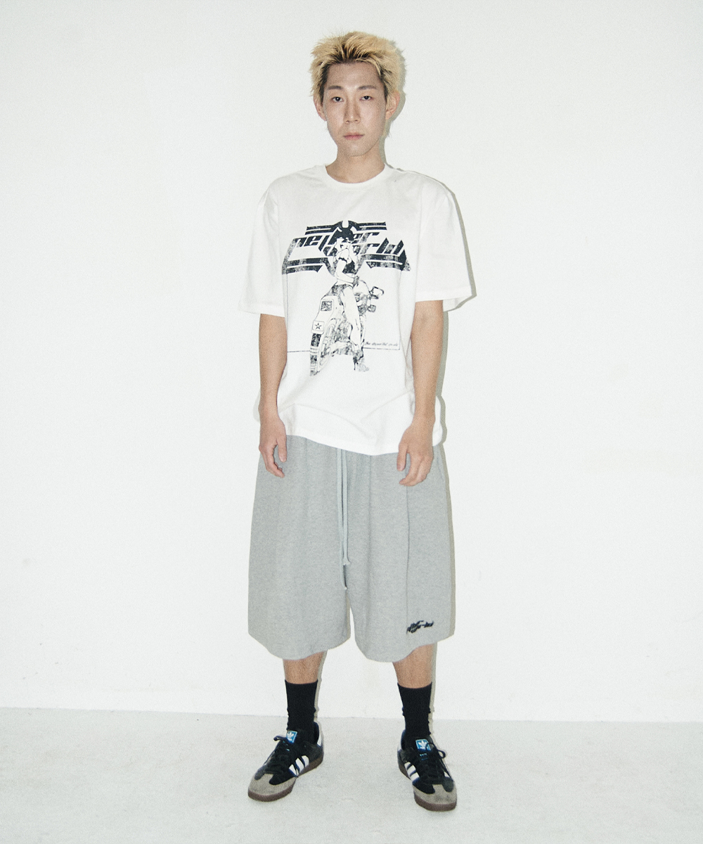 네더월드 버뮤다 트레이닝 쇼츠 멜란지 그레이 | NETHERWORLD | KREAM
