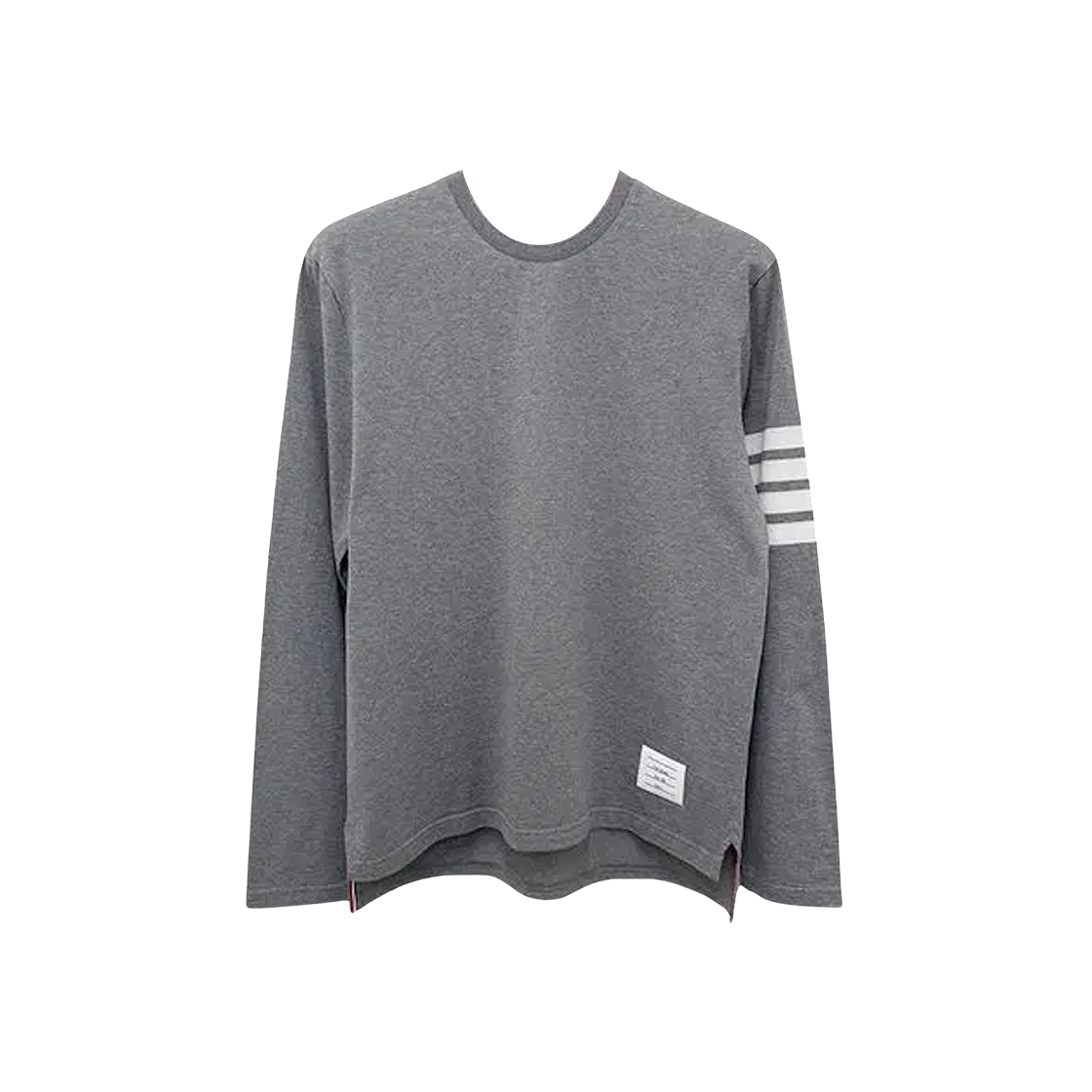 톰브라운 저지 사선 롱슬리브 티셔츠 라이트 그레이 | Thom Browne | KREAM