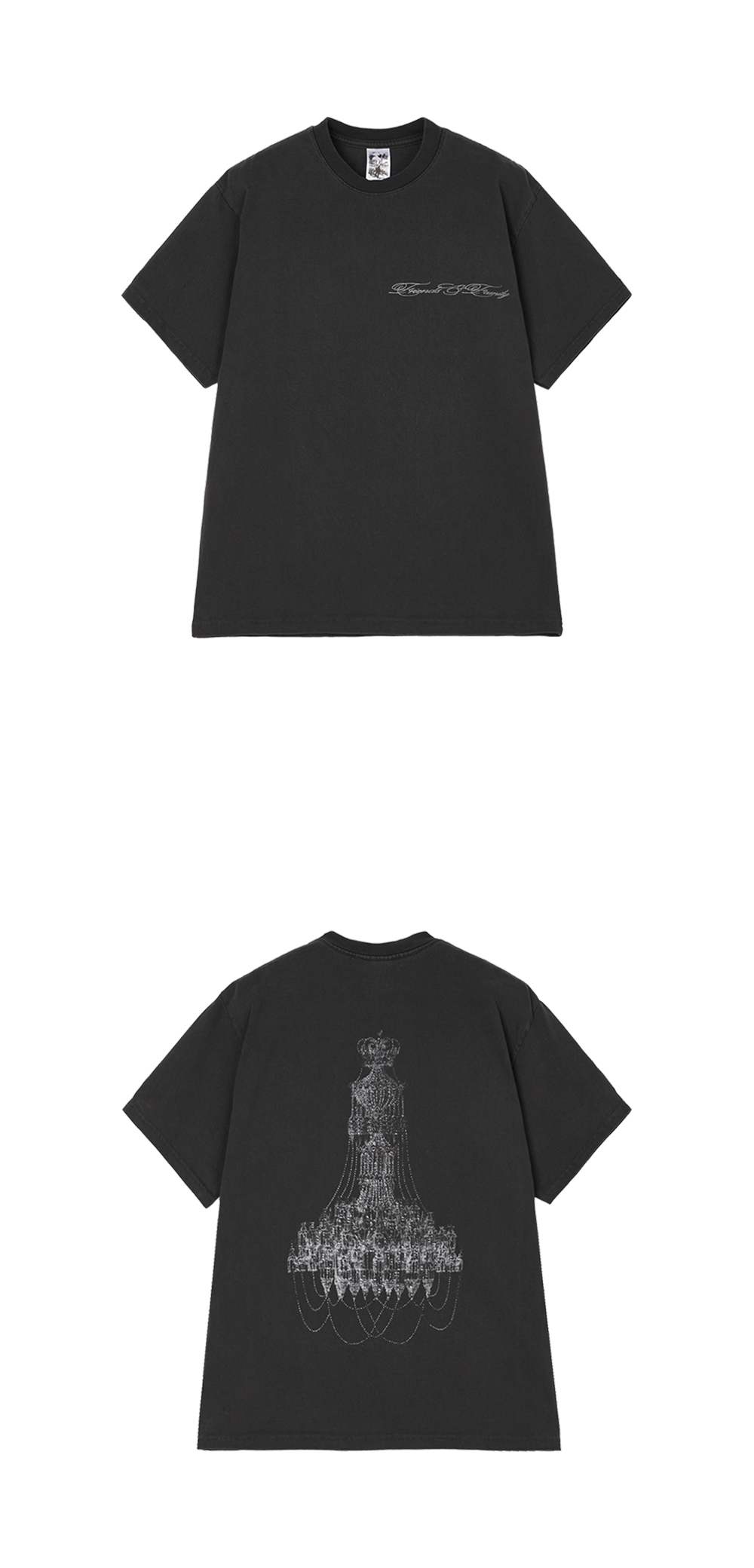 바스켓케이스 샹들리에 티셔츠 빈티지 블랙 - 25SS | Basketcase | KREAM