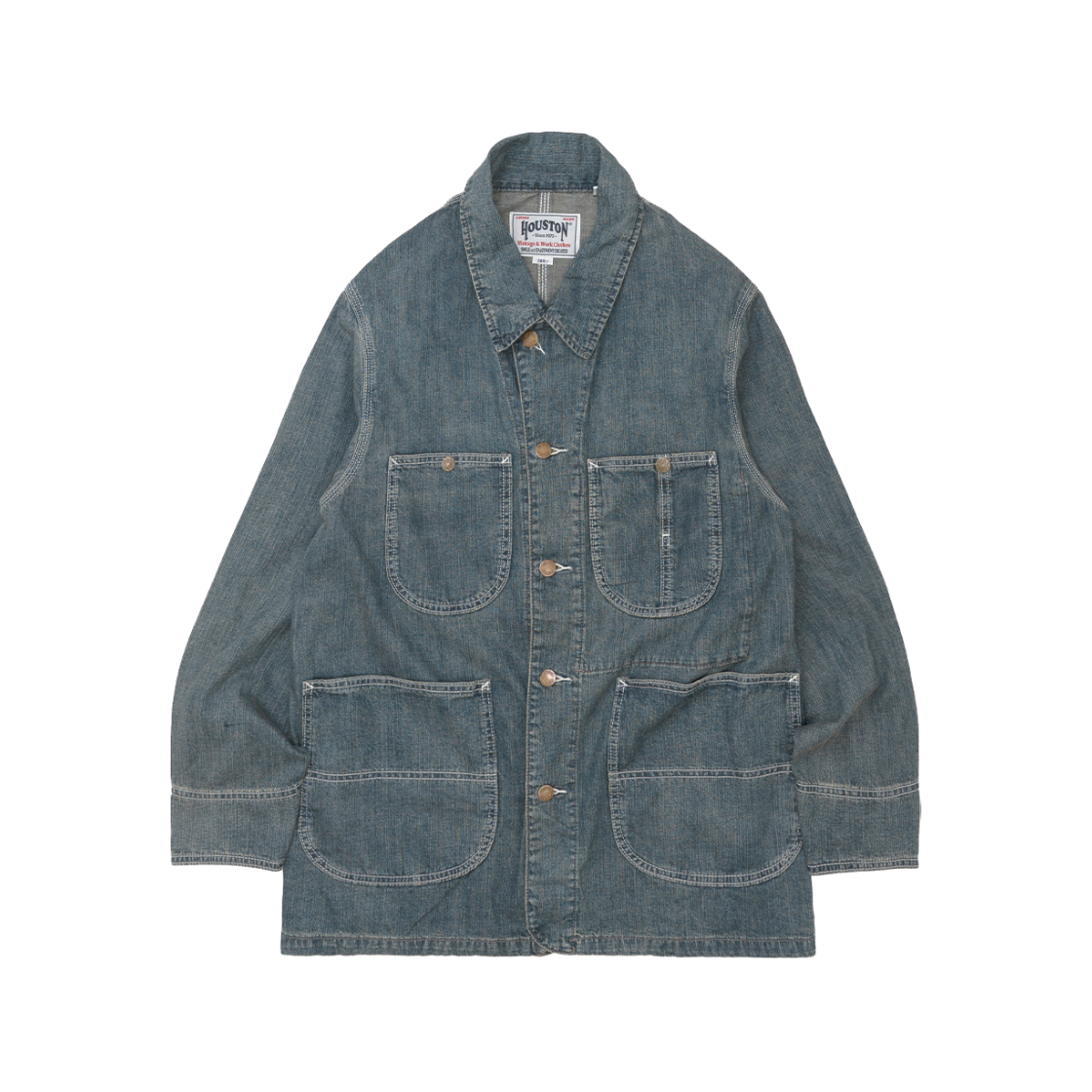 휴스턴 재팬 US 코튼 데님 커버올 인디고 빈티지 워시 51491 | Houston Japan | KREAM