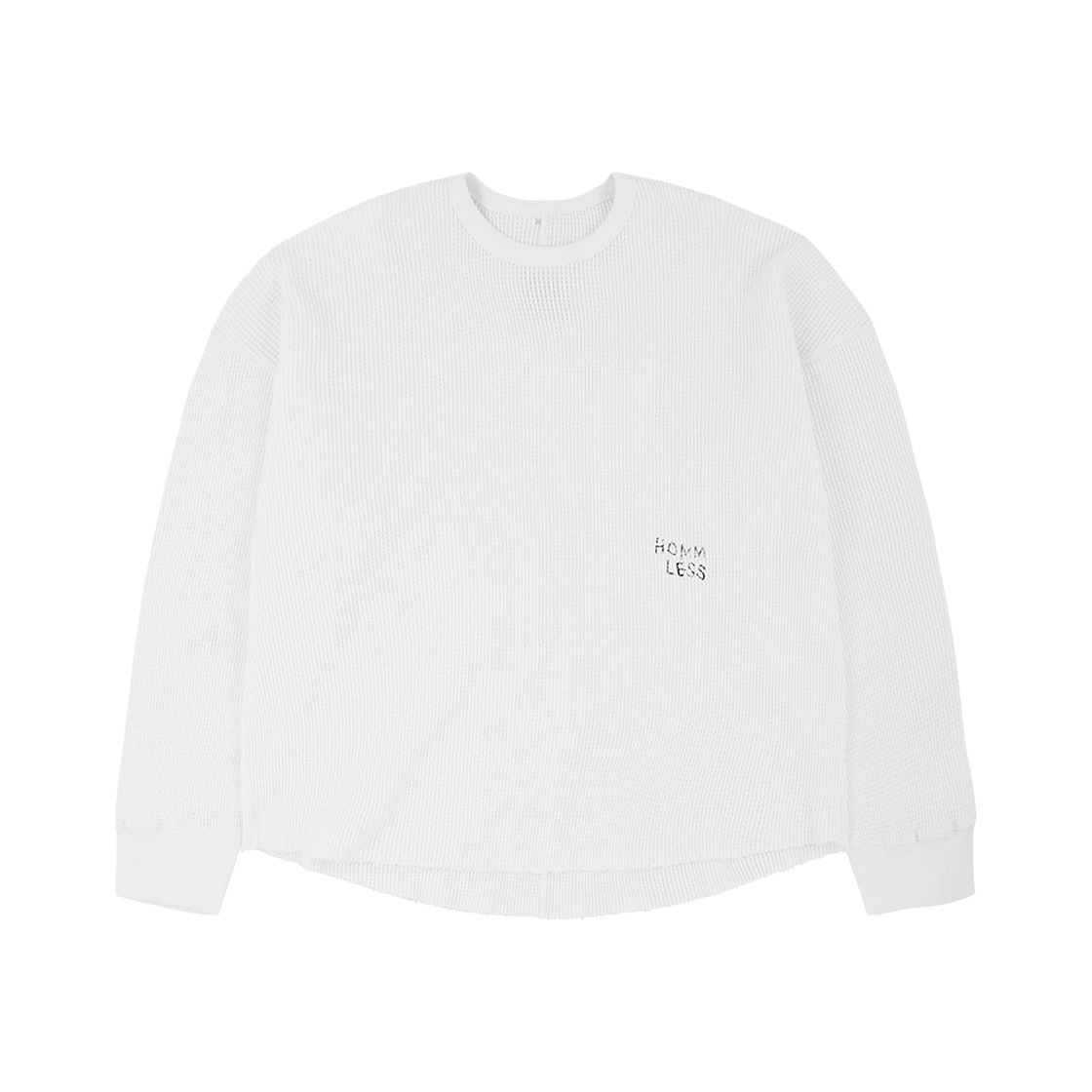 홈리스 헤비 와플 롱슬리브 화이트 | Hommless | KREAM