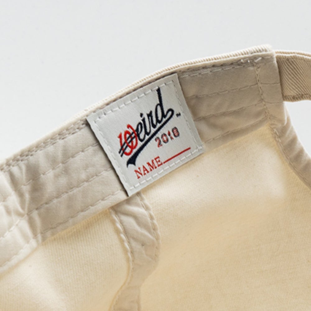 위얼드월드 써클로고 와펜 볼캡 아이보리 | WEIRD WORLD | KREAM