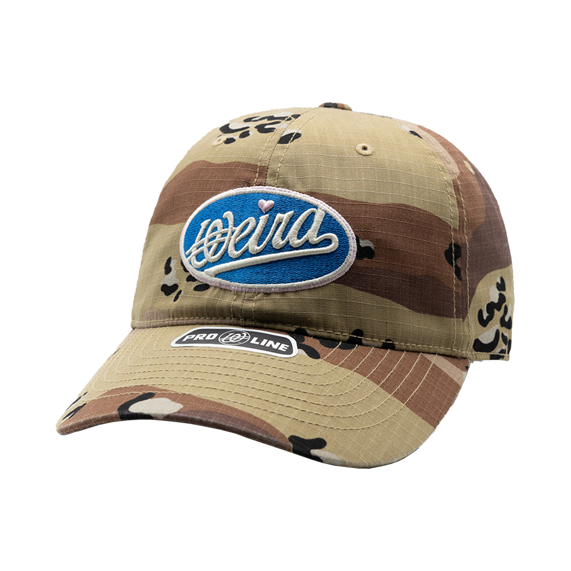 위얼드월드 데저트카모 써클로고 와펜 볼캡 베이지 | WEIRD WORLD | KREAM