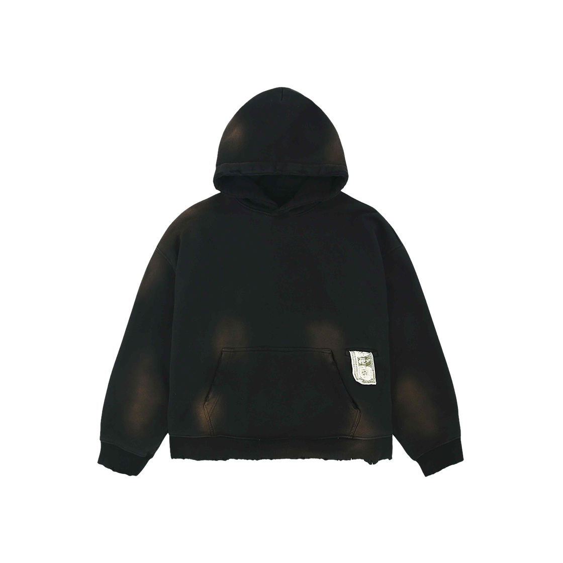 홈리스 빌포켓 헤비 후디 더티 블랙 | Hommless | KREAM