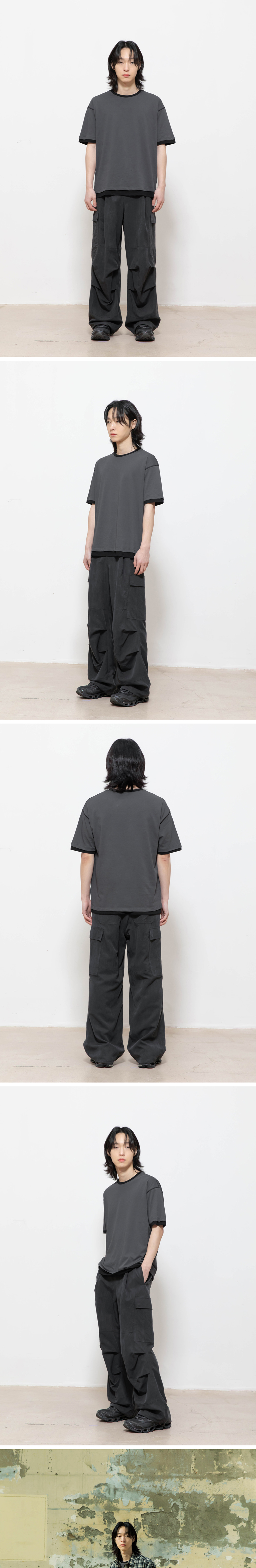 비긴202 림버스 카고 팬츠 차콜 | Begin202 | KREAM