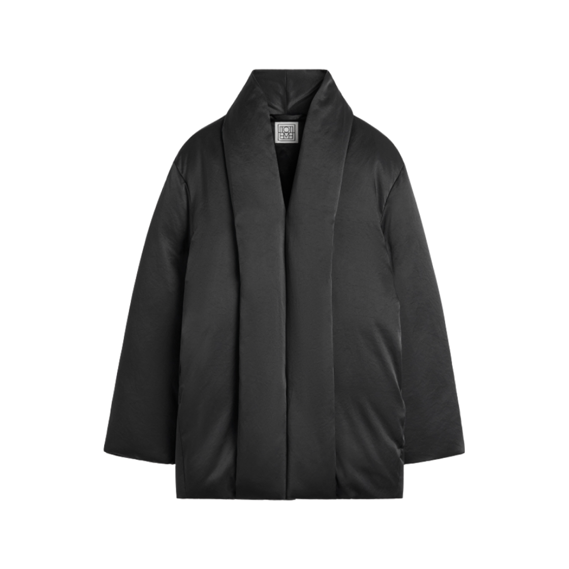 (W) 토템 사틴 푸퍼 자켓 블랙 | Toteme | KREAM