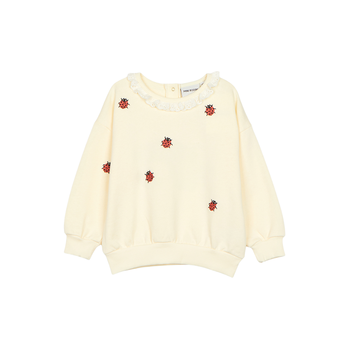 (키즈) 미니 로디니 스웨트셔츠 옐로우 | Mini Rodini | KREAM