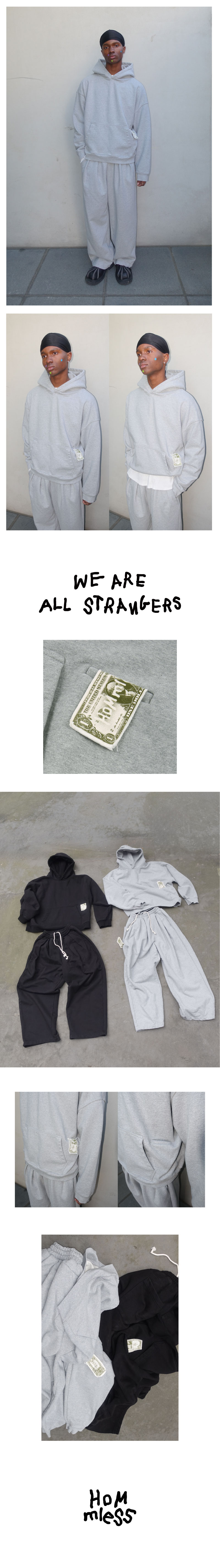 홈리스 빌포켓 헤비 후디 그레이 | Hommless | KREAM