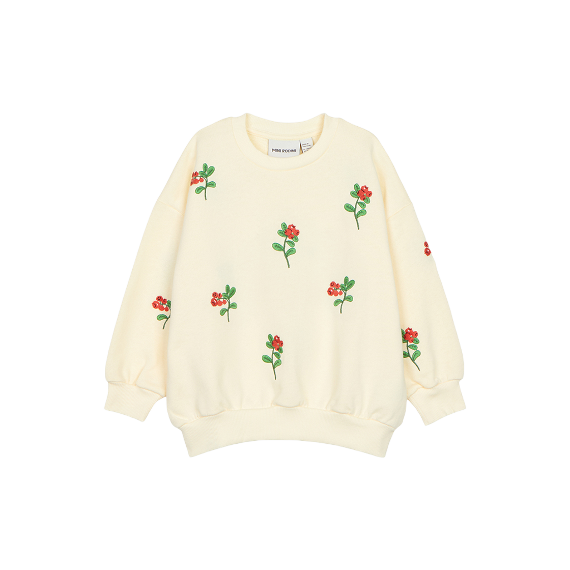 (키즈) 미니 로디니 스웨트셔츠 옐로우 | Mini Rodini | KREAM