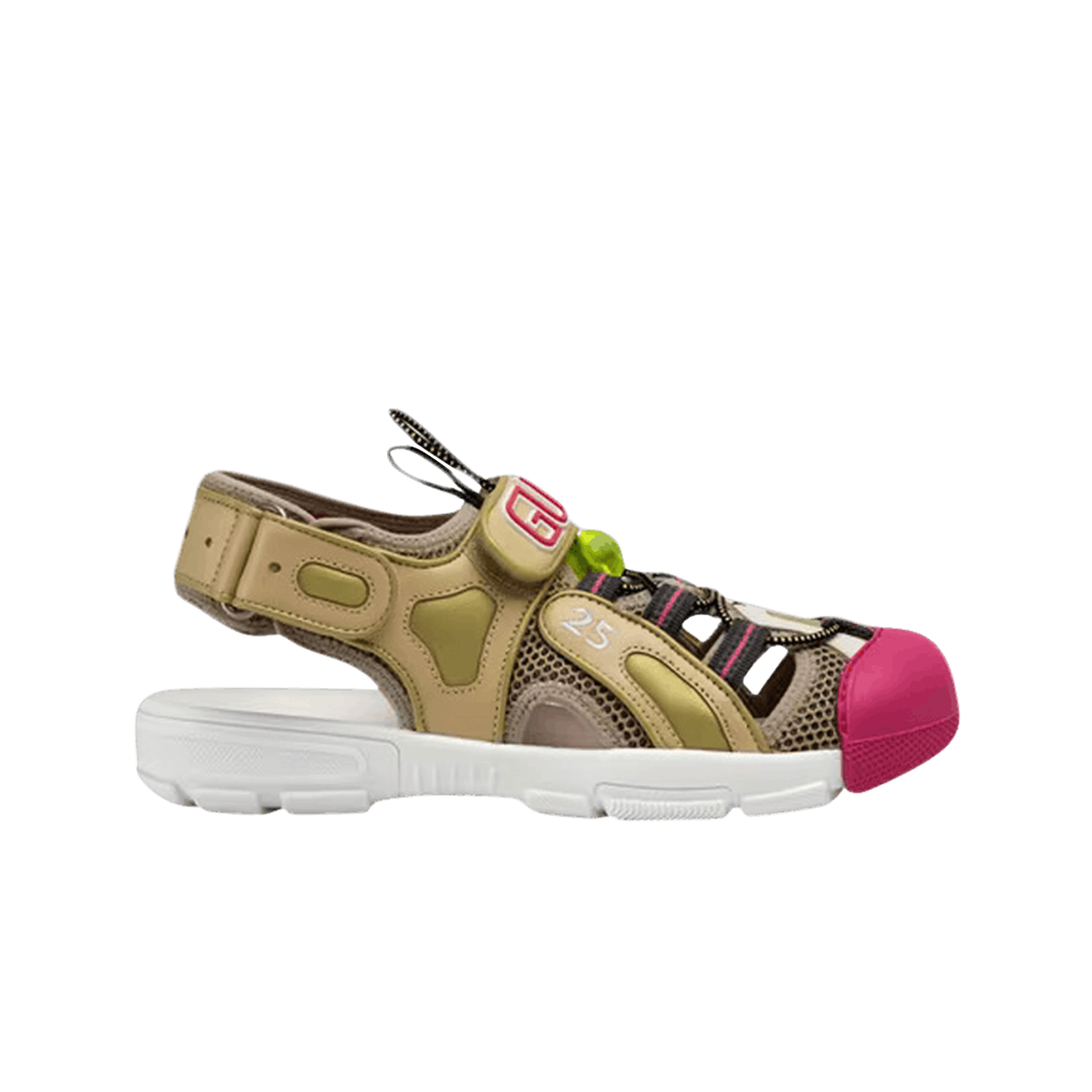 (W) 구찌 틴셀 스포츠 샌들 베이지 핑크 | Gucci | KREAM