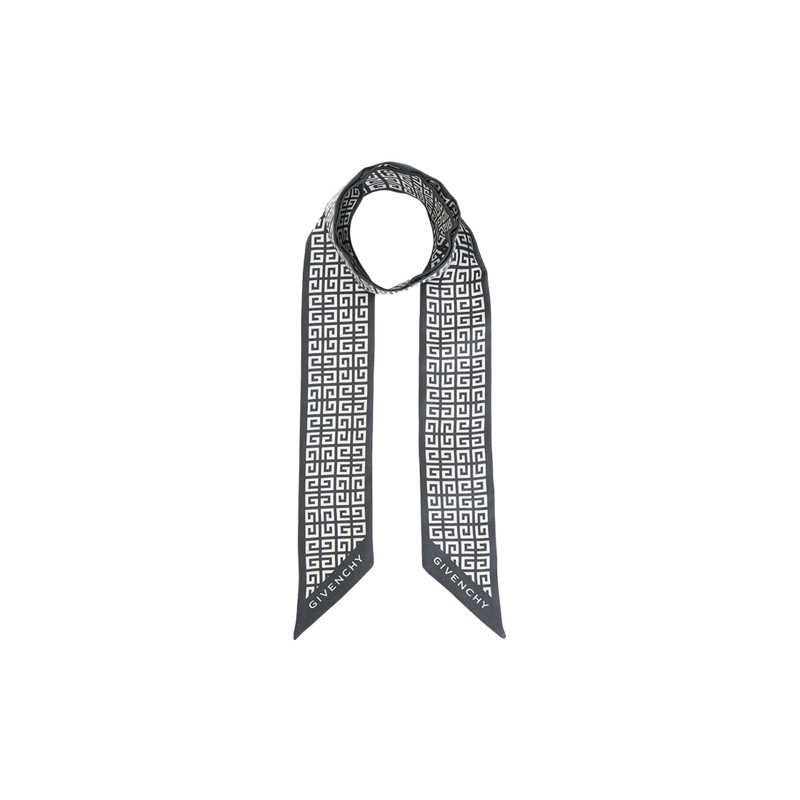 (W) 지방시 4G 실크 스카프 차콜 | Givenchy | KREAM