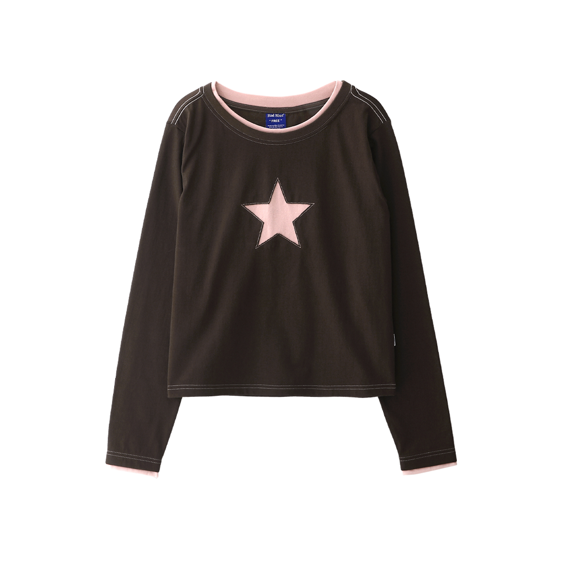 배드블루 마이 리틀 스타 롱슬리브 초콜렛 | BadBlue | KREAM