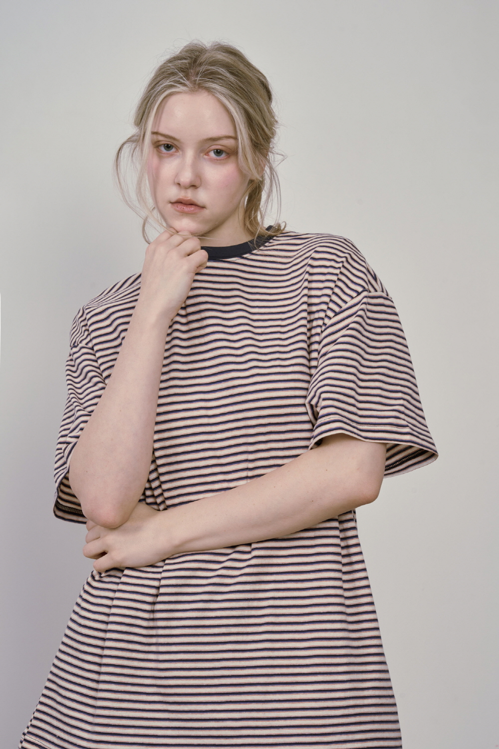 호노 리포트 스트라이프 티셔츠 블루 스트라이프 | Hono Report | KREAM