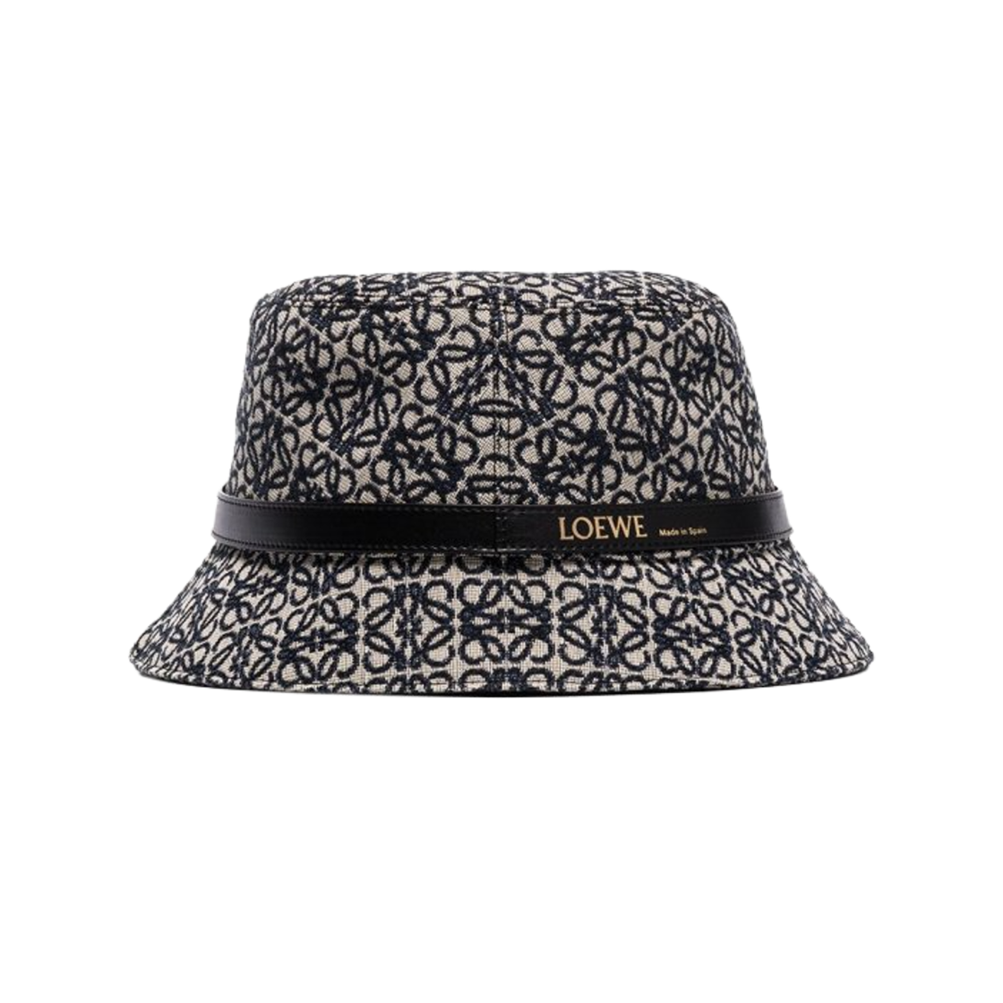 로에베 아나그램 자카드 카프스킨 버킷햇 네이비 블랙 | Loewe | KREAM