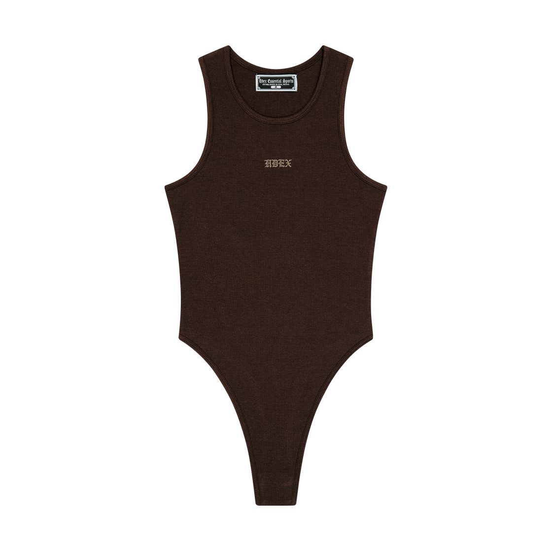 에이치덱스 에센셜 리브드 바디수트 Brown | HDEX | KREAM