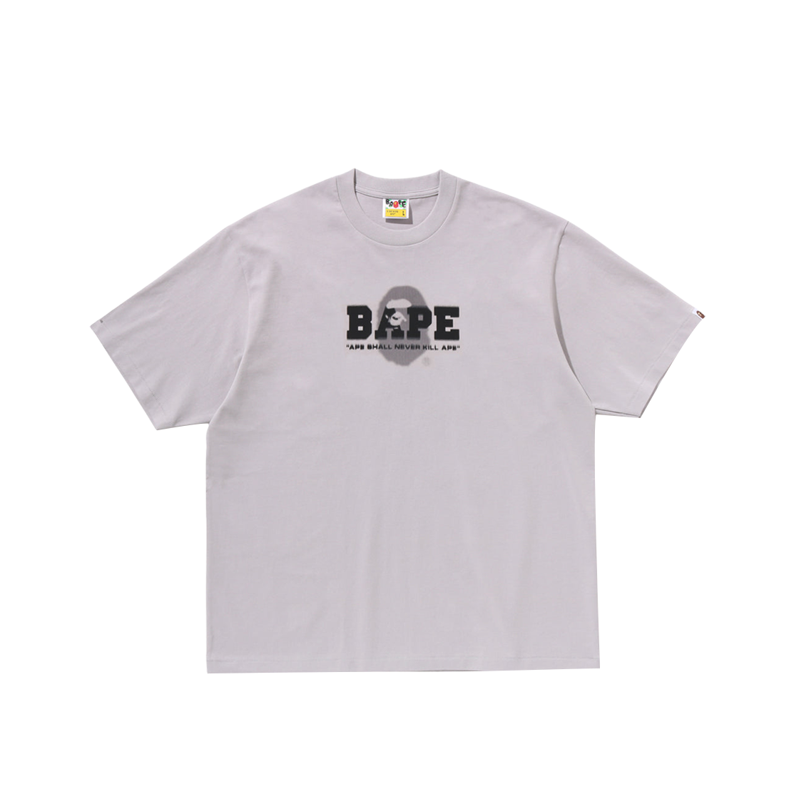 베이프 그래피티 로고 릴렉스드 핏 티셔츠 그레이 | BAPE | KREAM