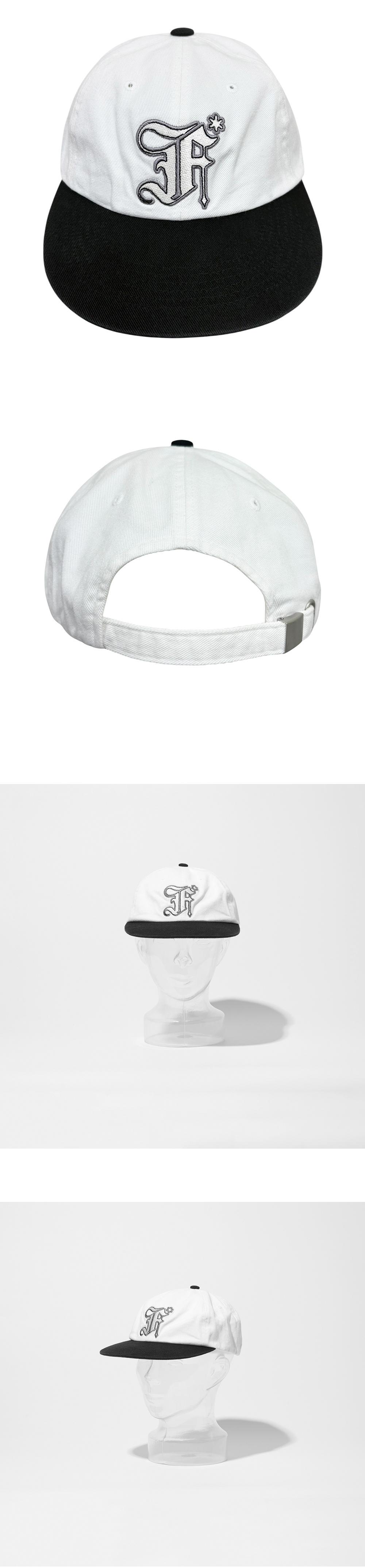 패슬 F 로고 워시드 캡 화이트 | FASTLE | KREAM