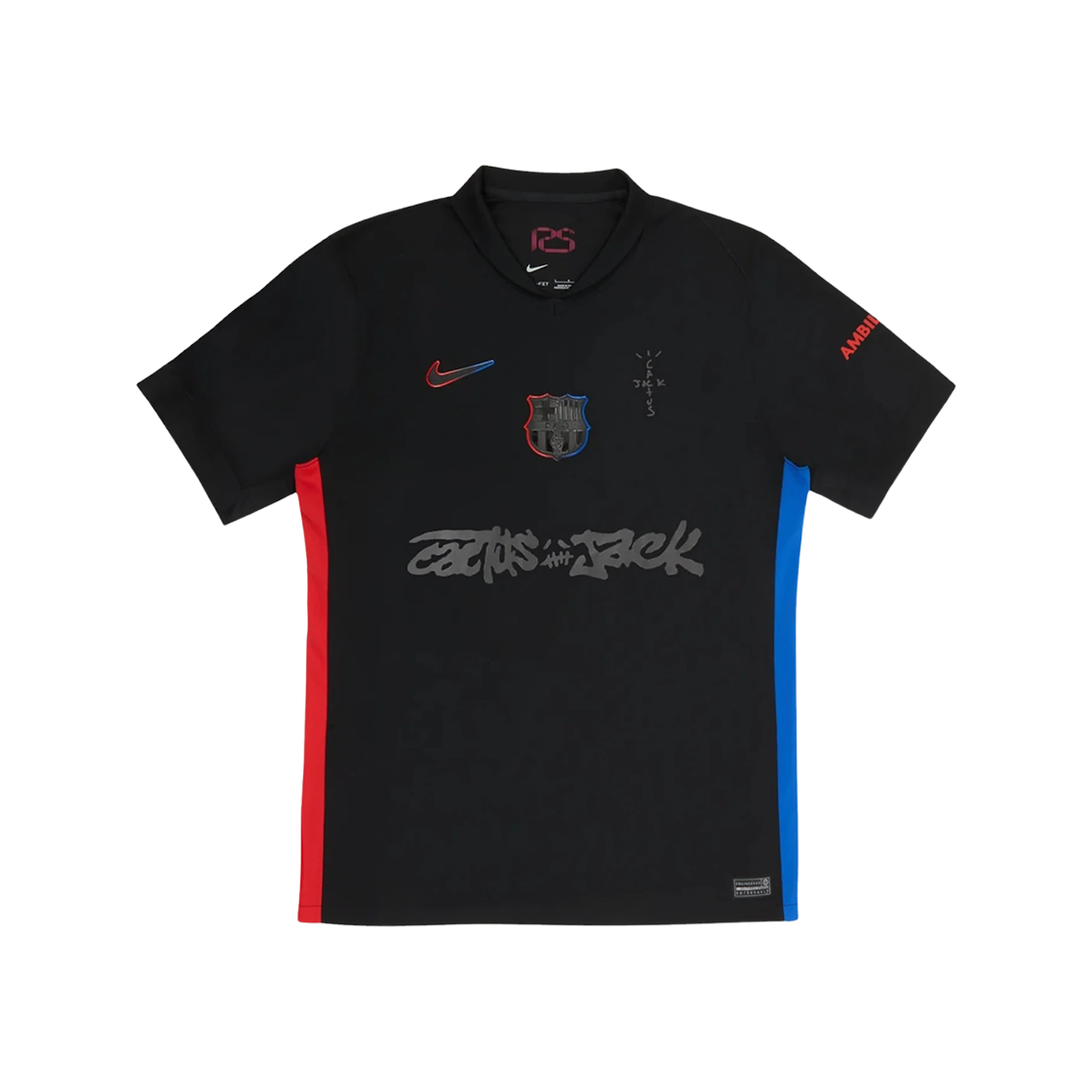 나이키 FC 바르셀로나 x 트래비스 스캇 2024/25 매치 어웨이 캑터스 잭 저지 블랙 (논 마킹 버전) | Nike | KREAM