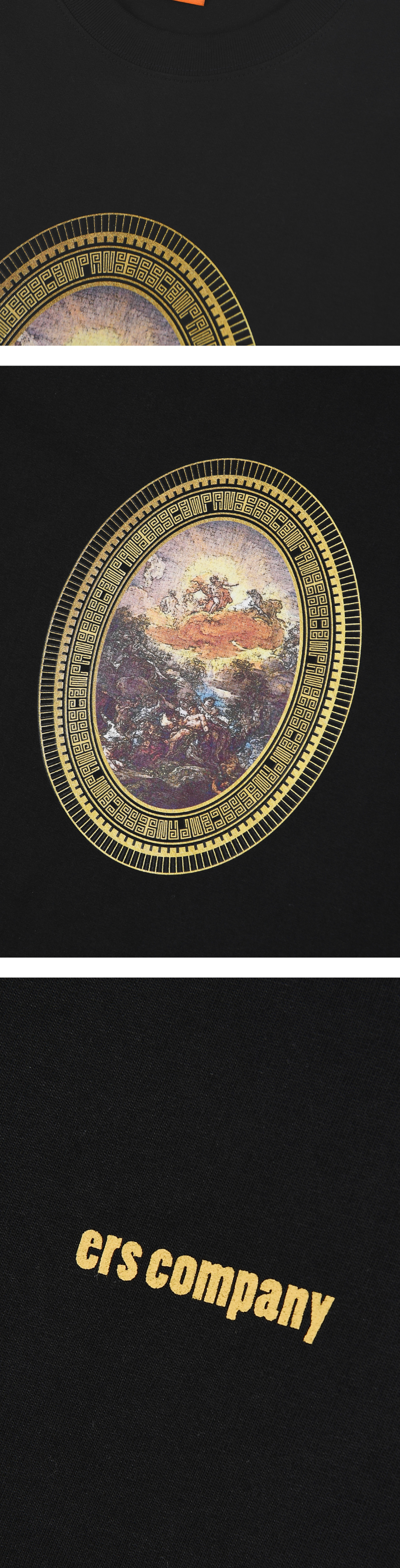 이알에스코 앤틱 마스터피스 티셔츠 블랙 | ersco | KREAM