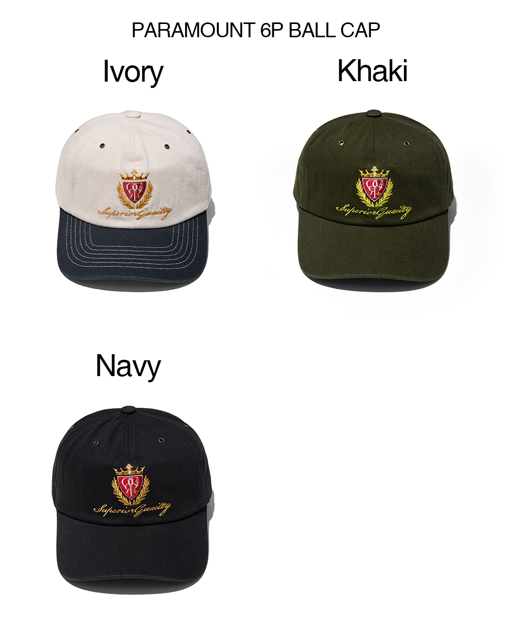 오가프 더 크라운 엠블럼 볼 캡 아이보리 | OGARP | KREAM