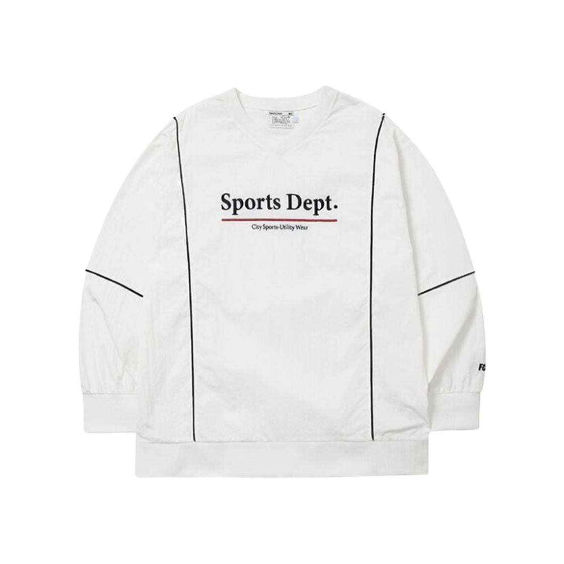 에프씨엠엠 x 무한도전 런 파이핑 풀오버 화이트 | Fcmm | KREAM