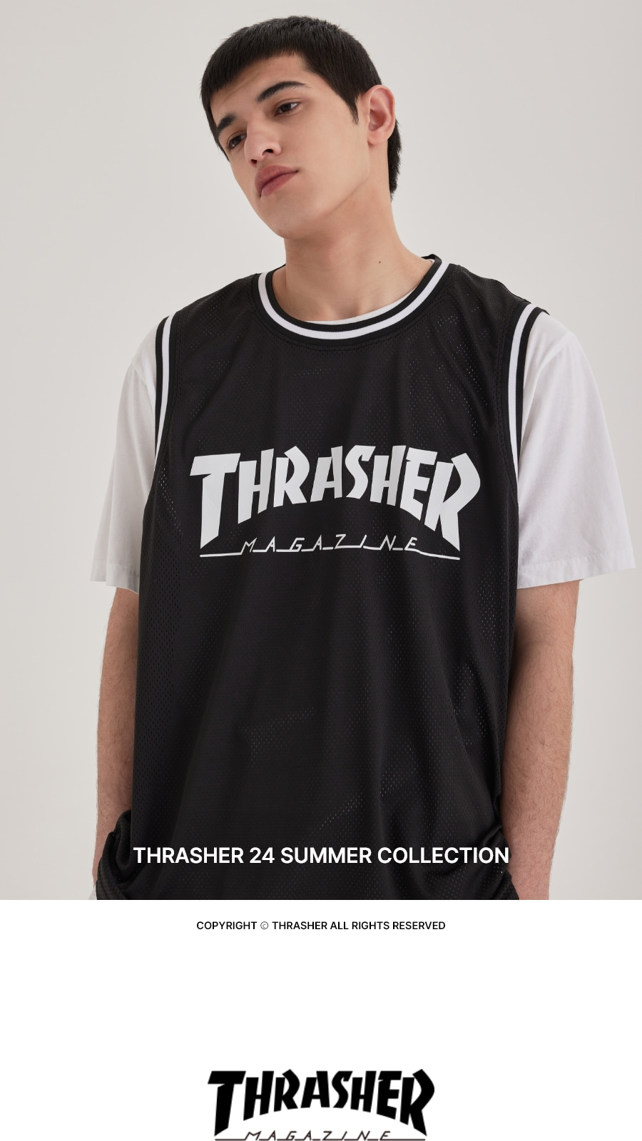 트레셔 플레임 나일론 쇼츠 라이트 그레이 | THRASHER | KREAM