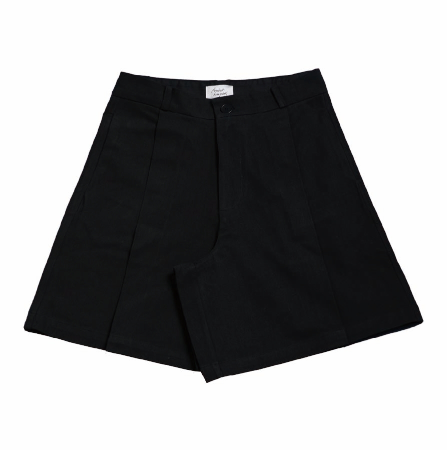 아티스트 컴플렉스 아티스트 와이드 버뮤다 팬츠 블랙 | ARTIST KOMPLEX | KREAM