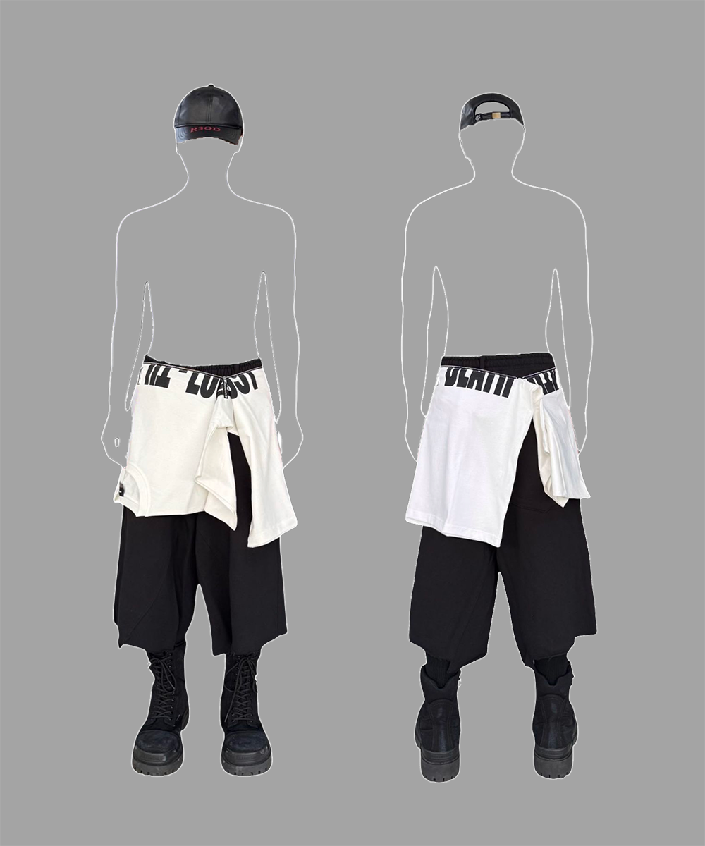 로어링라드 레이어드 지퍼 티셔츠 화이트 | ROARINGRAD | KREAM