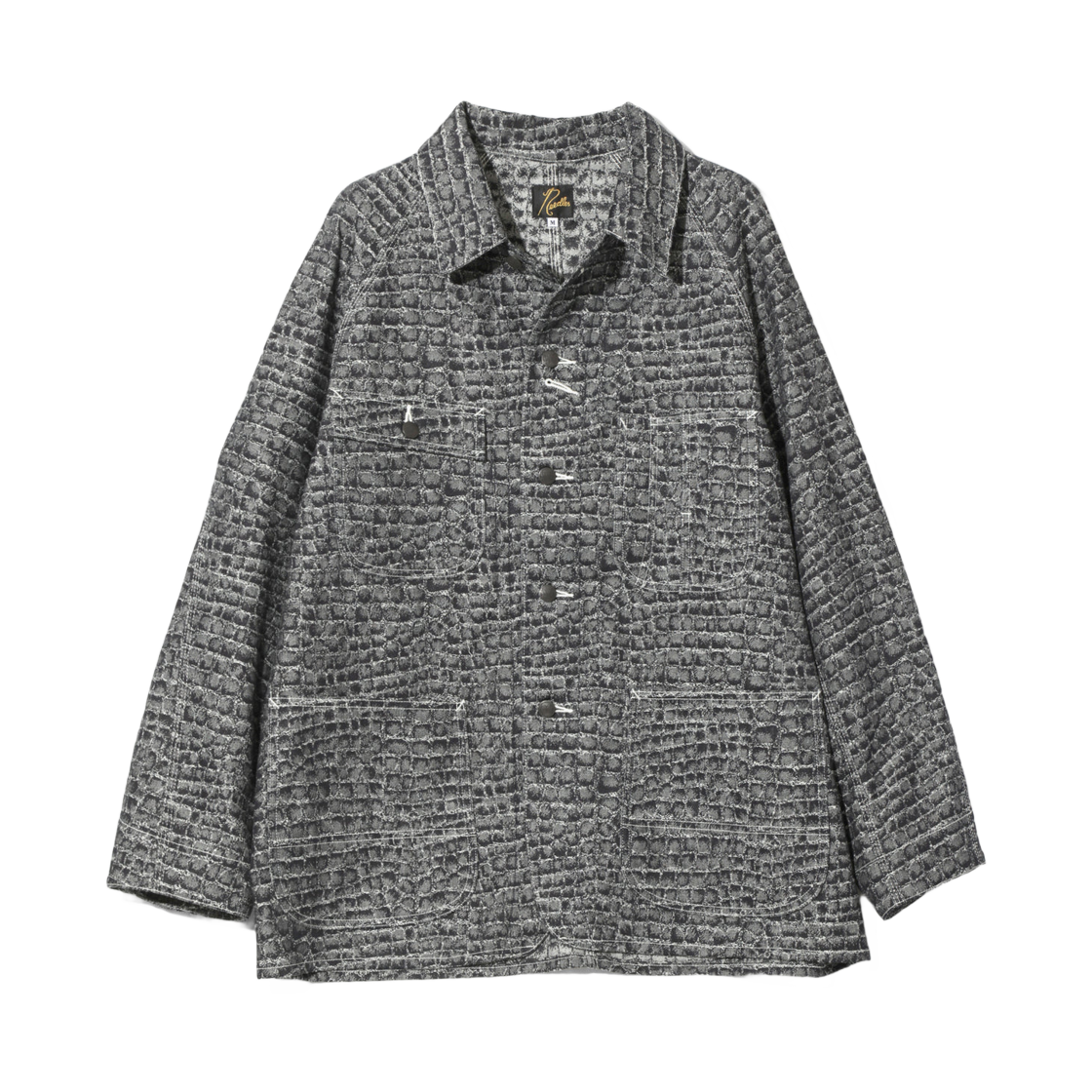 니들스 커버올 10온즈 데님 크로커다일 자카드 인디고 | Needles | KREAM