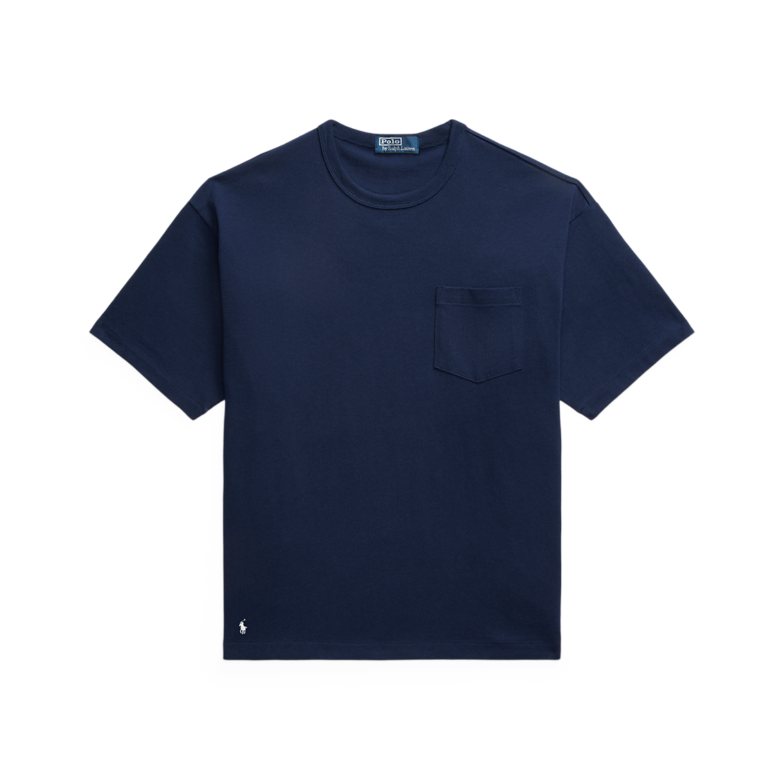 폴로 랄프 로렌 빅 핏 헤비웨이트 저지 티셔츠 네이비 - 25FW | Polo Ralph Lauren | KREAM