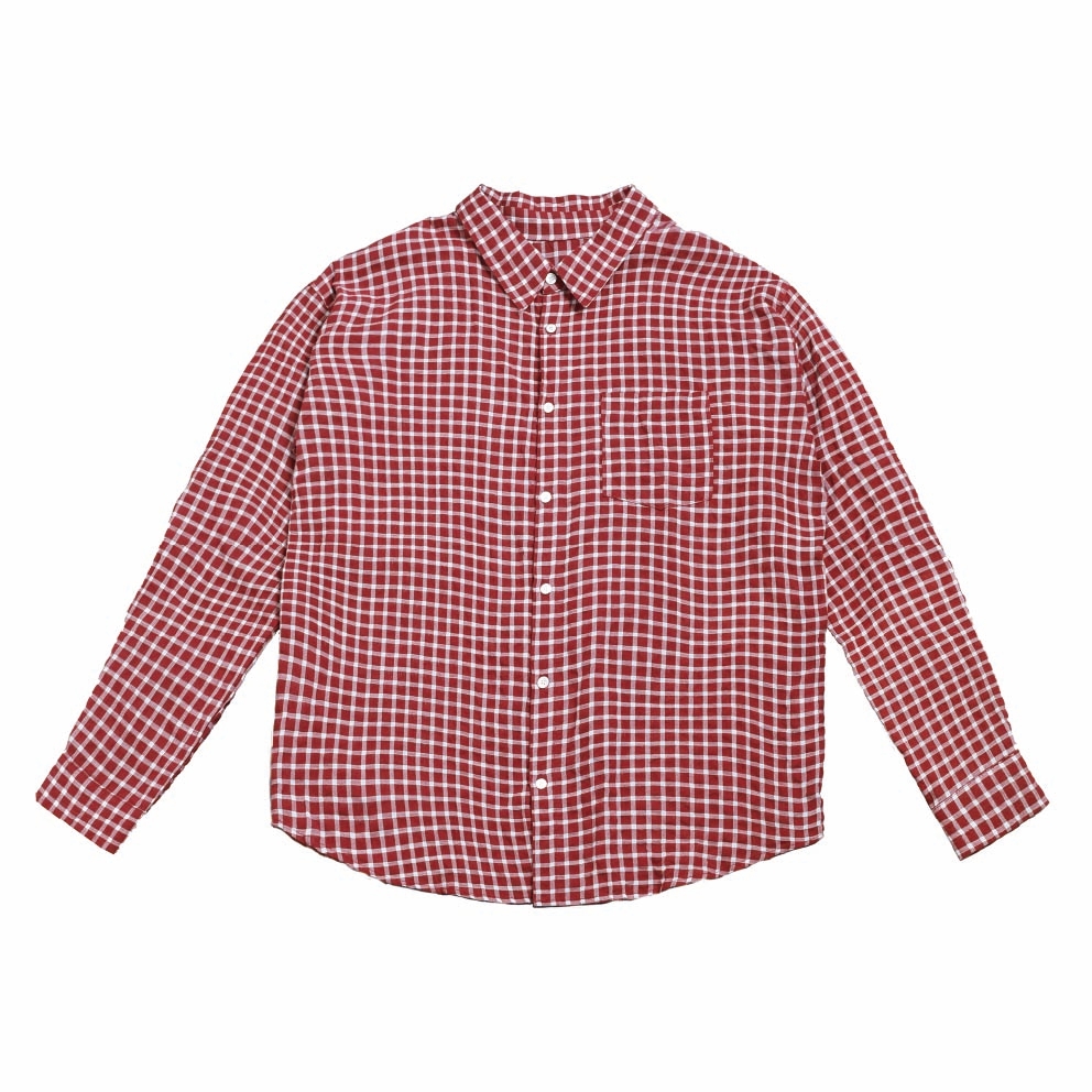 아티스트 컴플렉스 올드 스쿨 체크 셔츠 레드 | ARTIST KOMPLEX | KREAM