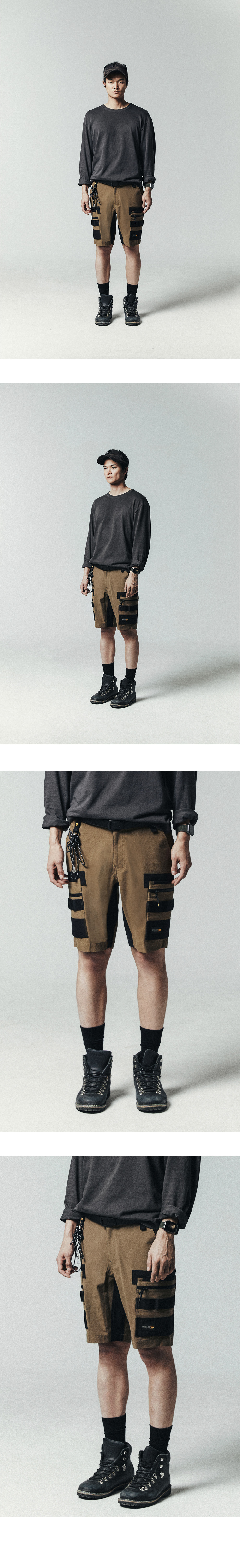 윌비워크웨어 솔리드 하프팬츠 모카베이지 | WILLBE WORKWEAR | KREAM