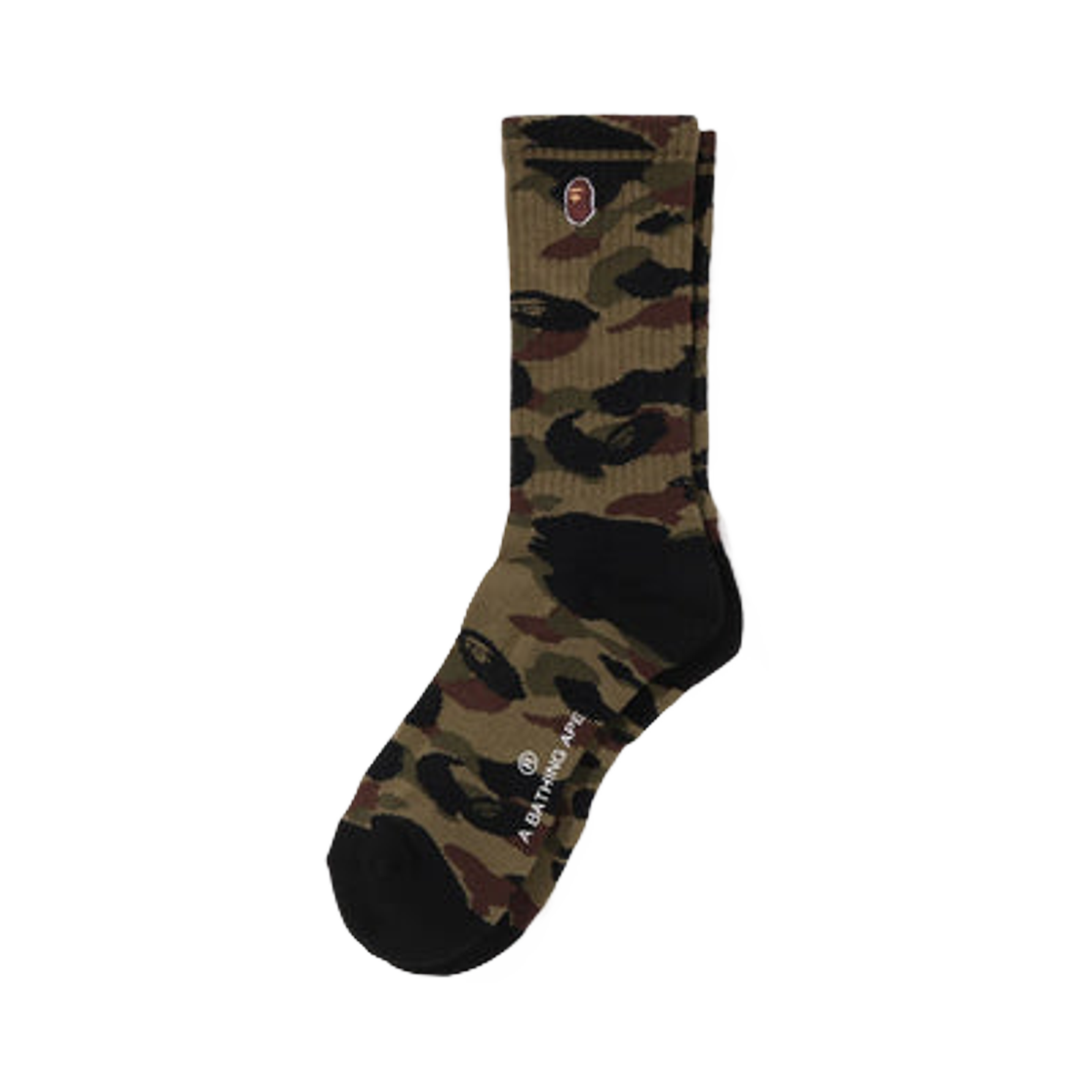 베이프 퍼스트 카모 에이프 헤드 원 포인트 삭스 옐로우 | BAPE | KREAM