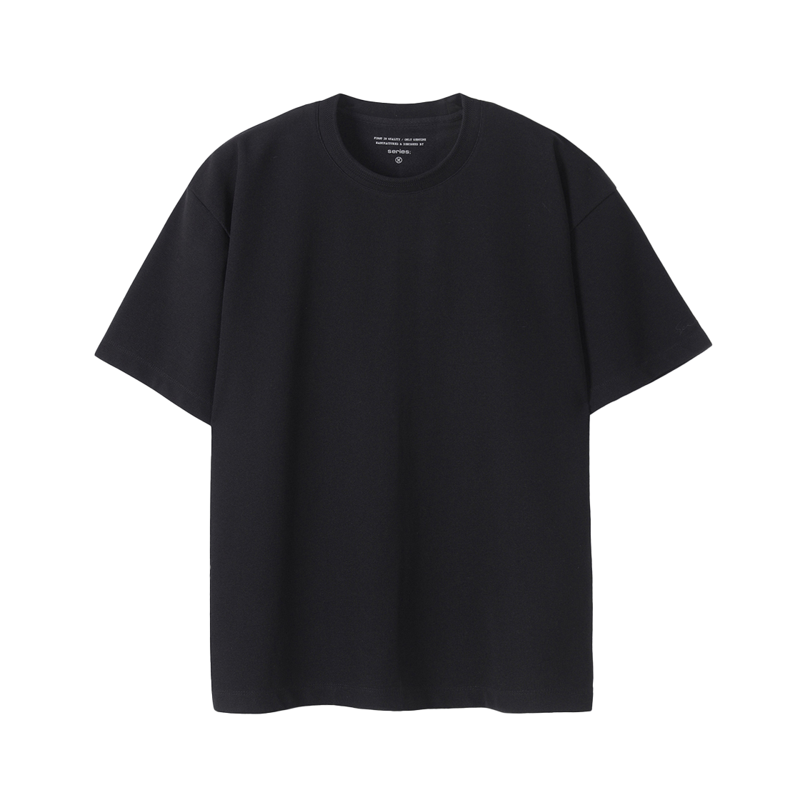 시리즈 베이직 스탠다드핏 반팔 티 블랙 | SERIES | KREAM