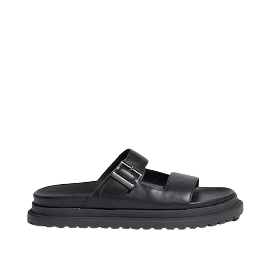 GU x 언더커버 더블 스트랩 샌들 블랙 | GU | KREAM