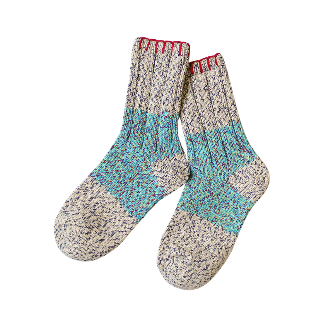 캐피탈 56 피스 반 고흐 헤더 호보 스티치 삭스 터콰이즈 | Kapital | KREAM