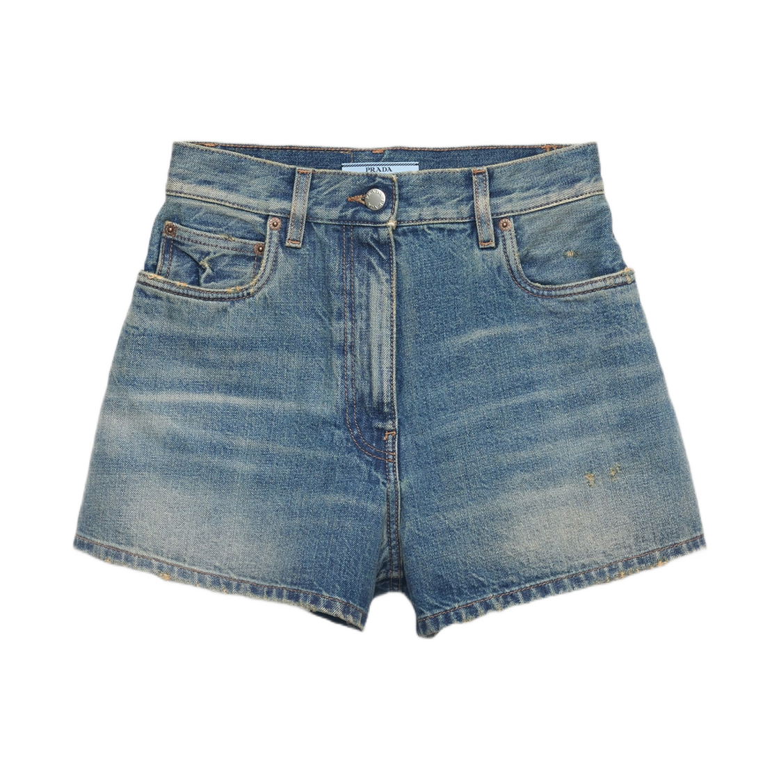 (W) 프라다 데님 쇼츠 네이비 | Prada | KREAM