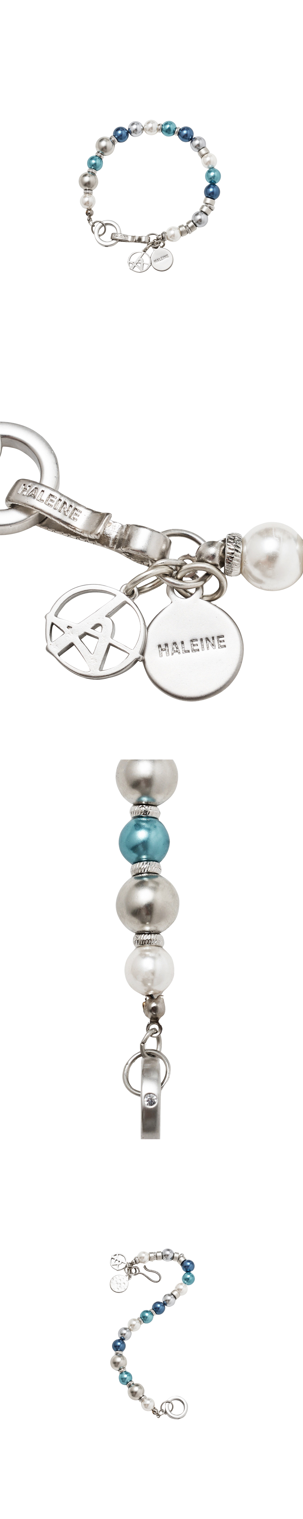 알렌느 메탈릭 멀티 블루 펄 브레이슬릿 | Haleine | KREAM