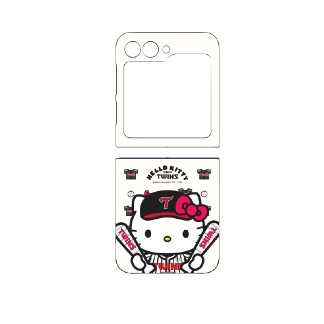 LG 트윈스 x 헬로 키티 갤럭시 배트 응원 젤 하드 폰 케이스 클리어 | LG Twins | KREAM