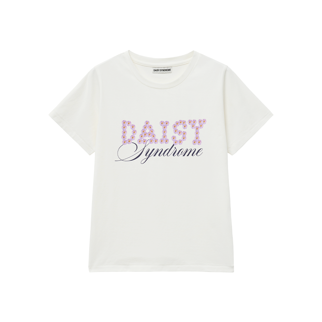 데이지신드롬 플라워 신드롬 슬림 티셔츠 화이트 | DAISY SYNDROME | KREAM