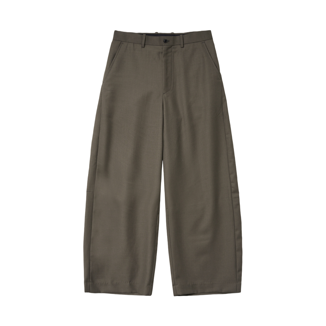 해칭룸 와이드 커브 트라우저 울 머드 브라운 | Hatchingroom | KREAM