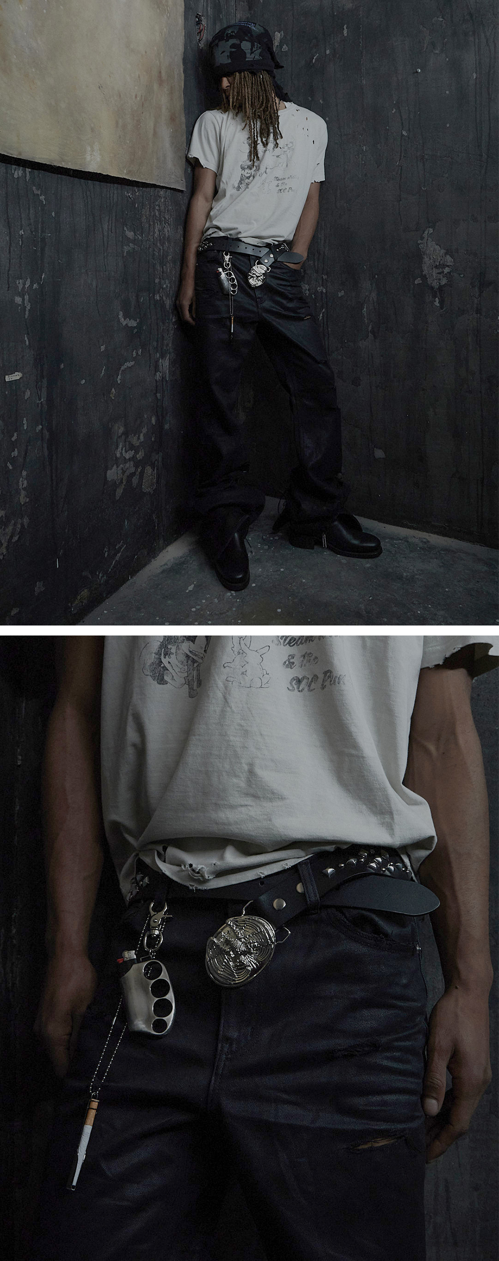 선데이오프클럽 래비지 플레어드 데님 코티드 블랙 | Sundayoffclub | KREAM