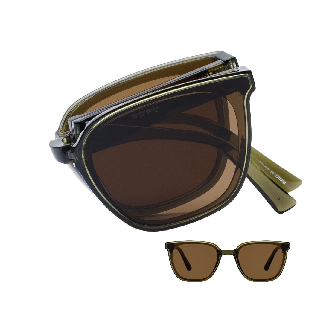 리끌로우 위르위르 선글라스 카키 | RECLOW | KREAM