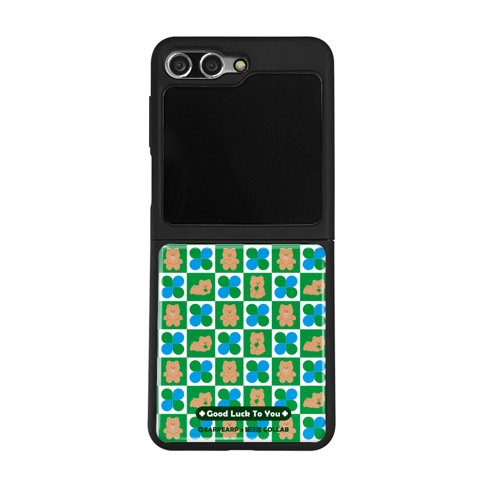 어프어프 X 롯데껌 체커보드 클로버 코비 (Z플립-에폭시) | earpearp | KREAM